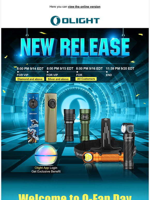 Olight: New Release: Cheers to Olight's O-Fan Day! | Milled