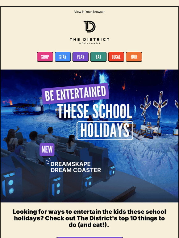 The District Docklands: Explore our top 10 school holiday activities 🥳 ...