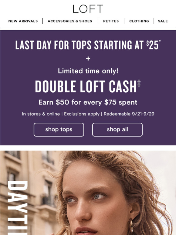 Loft: LAST CALL for tops starting at $25 (in stores & online!) | Milled