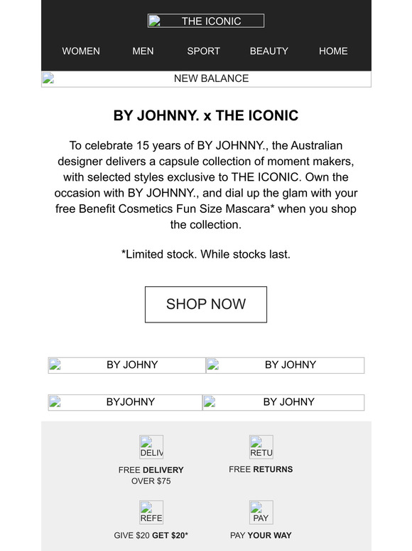 The Iconic AU: New In: BY JOHNNY. x THE ICONIC 🎂 | Milled