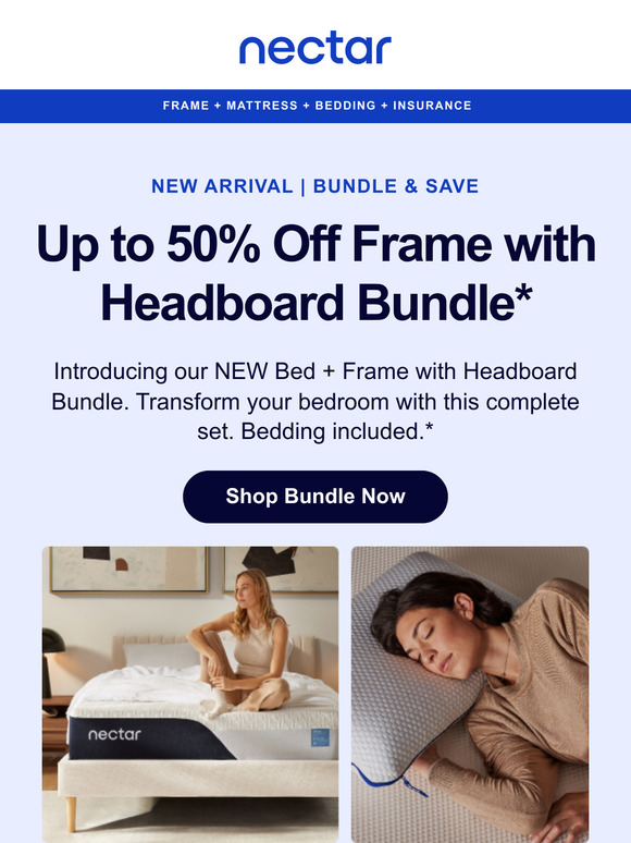 Nectar Sleep: Just in ! NEW Frame with Headboard Bundle. | Milled