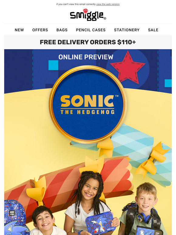 Smiggle: Roll into action with Sonic The Hedgehog x Smiggle | Milled