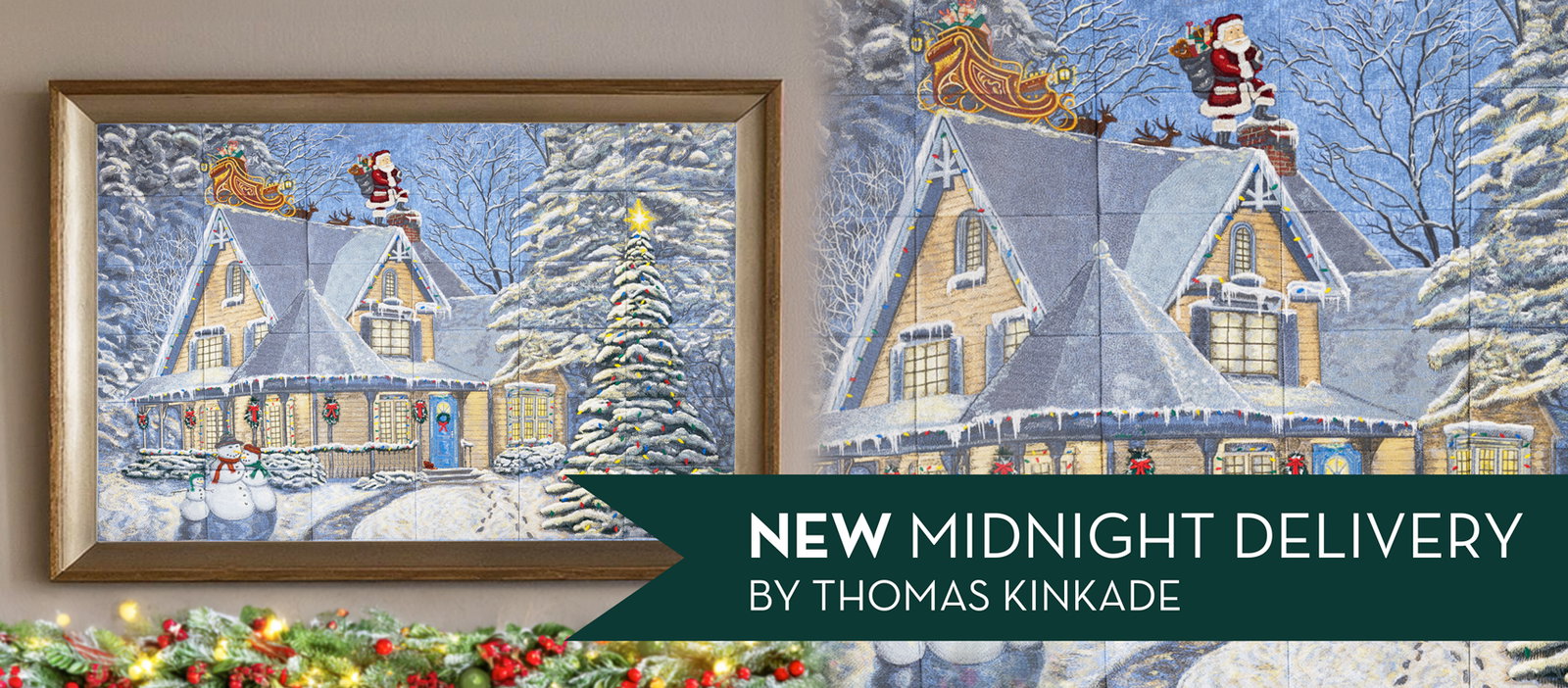Embroidery Online: NEW Midnight Delivery by Thomas Kinkade Available ...