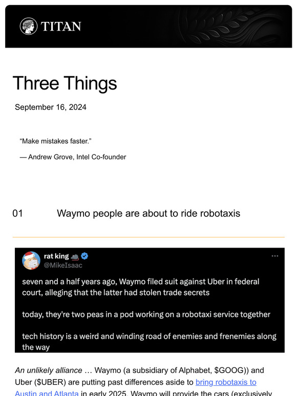 Titan: Major AV truce, Klarna vs. SaaS, and Campbell’s drops the ‘soup’ | Milled