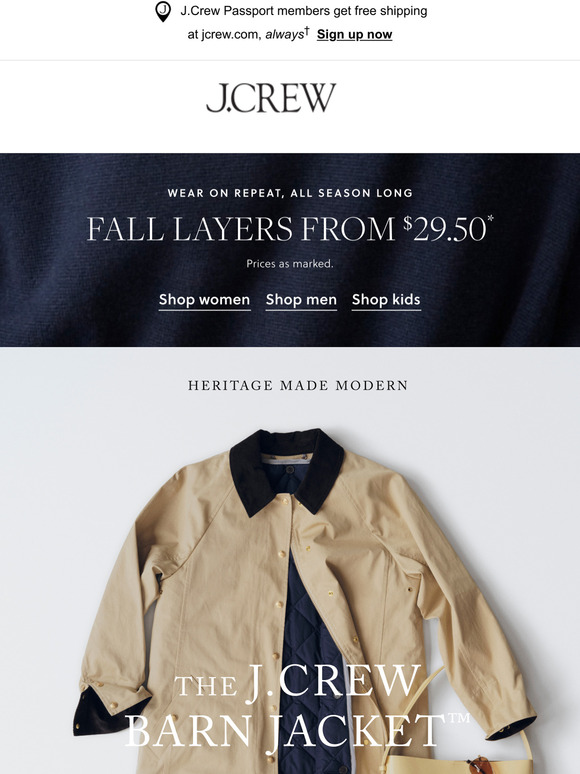J.Crew Email Newsletters: Shop Sales, Discounts, and Coupon Codes