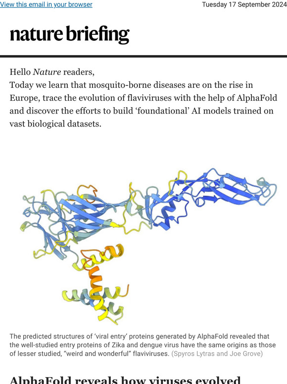 Nature: AlphaFold reveals ‘family tree’ of viruses including hepatitis C, dengue and Zika | Milled