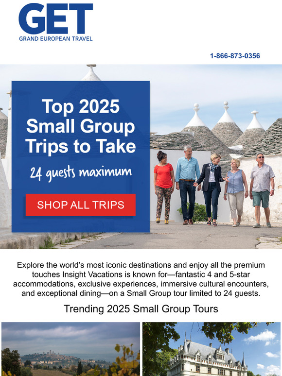 Grand European Travel: Top 6 Small Group Tours to Take in 2025 | Milled