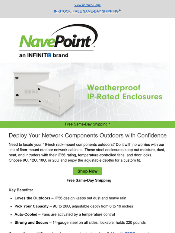 NavePoint: NavePoint Has the Weatherproof Rack Enclosure You Need! | Milled
