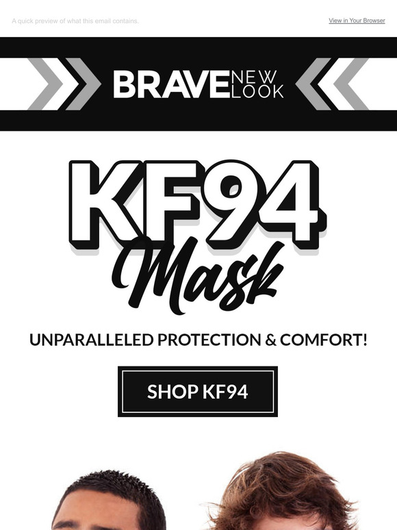 Brave New Look: 💯 Stay safe & comfortable with KF94 masks 💯 | Milled