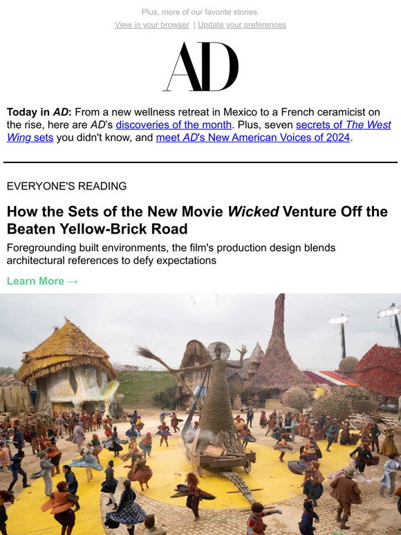Architectural Digest: How the 'Wicked' Sets Venture Off the Yellow ...