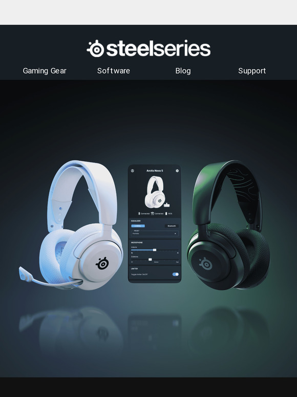 Steelseries: Your Epic Audio Advantage. Now Available in White. | Milled