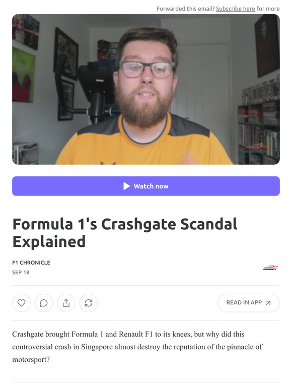 F1 Chronicle: Formula 1's Crashgate Scandal Explained | Milled