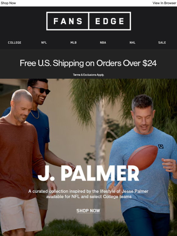 FansEdge: Unveiling the J. Palmer Collection: Explore His Signature ...