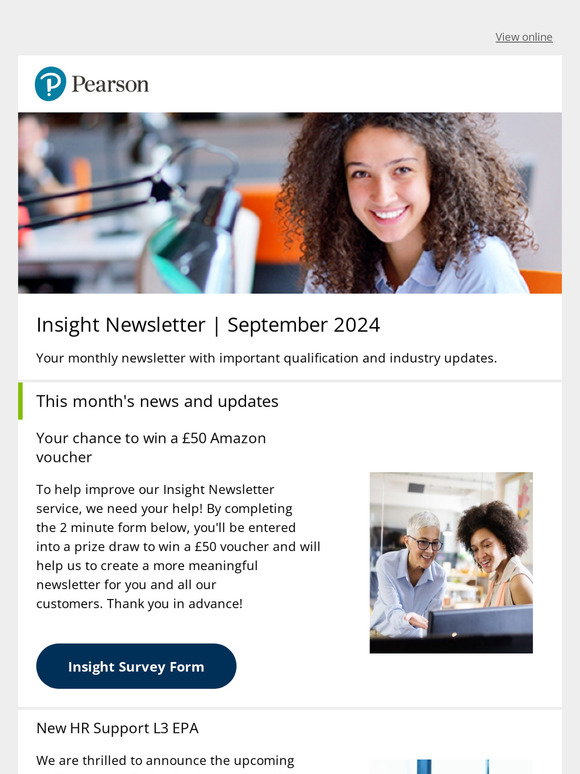 Pearson: Your Insight newsletter is here | September | Milled