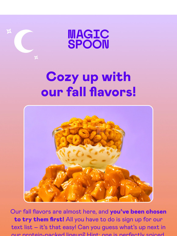 Magic Spoon: Fall flavors are *almost* here... 🎃 | Milled