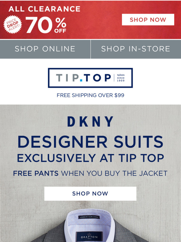 Tip Top Tailors: Designer Suits Exclusively At Tip Top | Milled