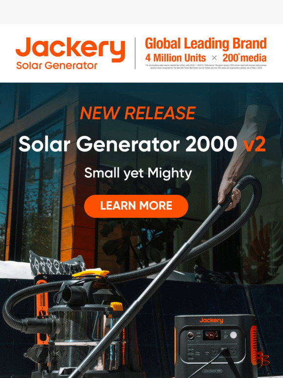 Jackery: 🆕Small Yet Mighty | Introducing the 2000 v2! | Milled