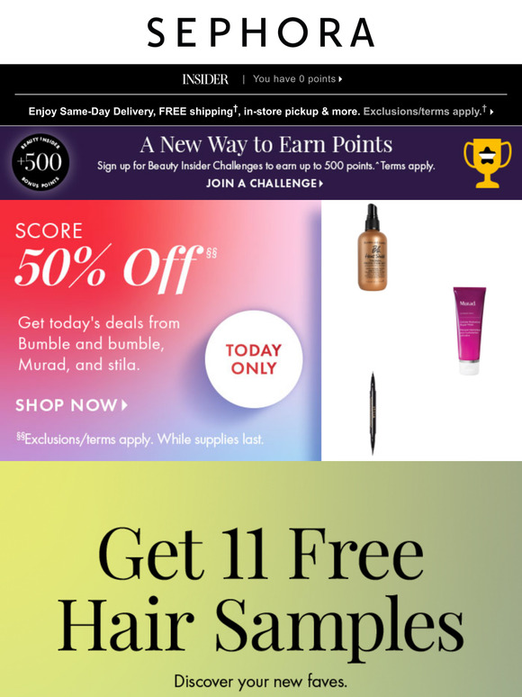 Sephora Email Newsletters: Shop Sales, Discounts, and Coupon Codes