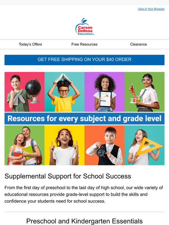 Carson-Dellosa Education: We've Got You Covered! | Milled