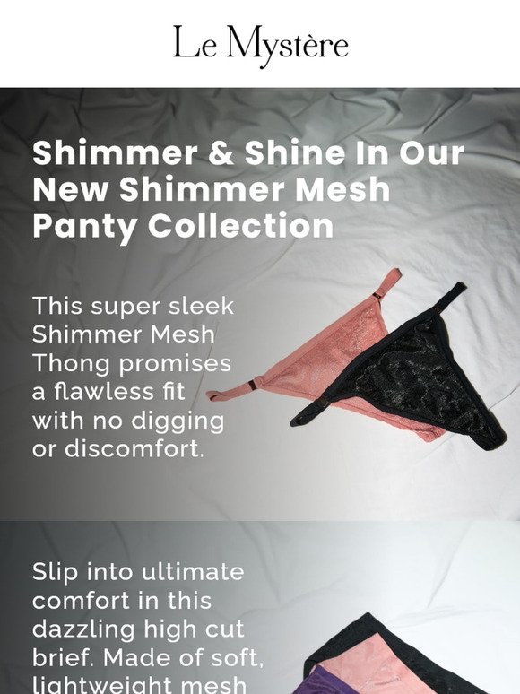 Le Mystere Lingerie: ️‍🔥 Check Out The New Shimmer Mesh String Thong ...