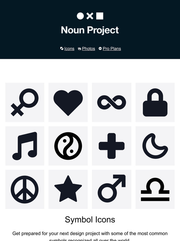 Noun Project and Lingo: Spotlight: Symbol Icons | Milled
