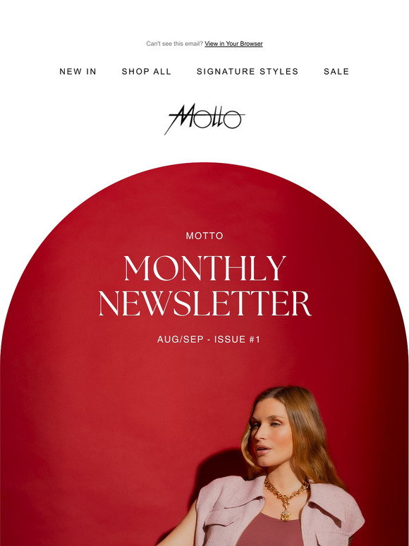 Motto: INTRODUCING | Motto's Monthly Newsletter | Milled
