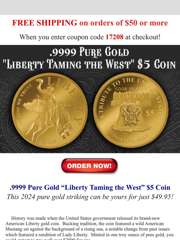 National Collector's Mint: Free Shipping! ★ 2024 .9999 Pure Gold ...