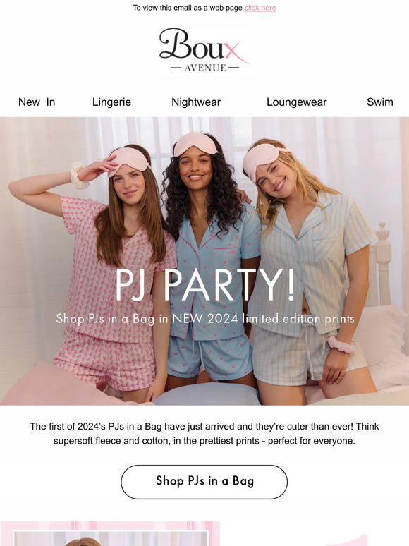 Boux Avenue: PJ PARTY! 🛏️ Shop PJs in a Bag in new limited edition ...