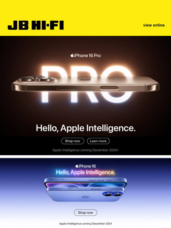 JB Hi-Fi: iPhone 16 Pro | iPhone 16 - Out Now | Milled