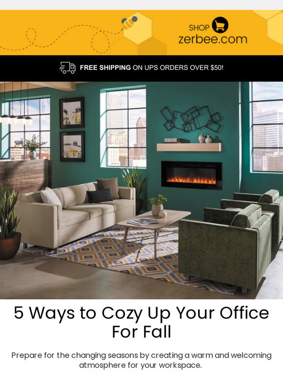 Zerbee: 5 Cozy Fall Office Ideas | Milled