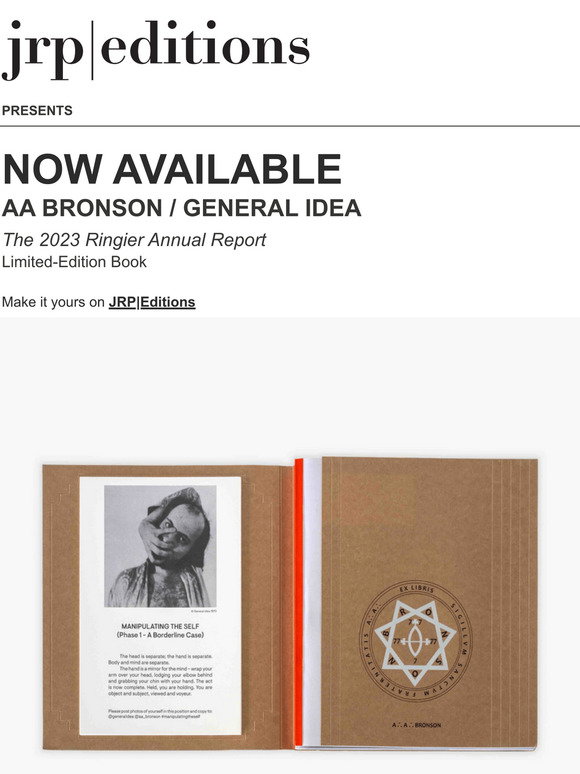 JRP Editions: Now Available • AA Bronson / General Idea • Limited ...
