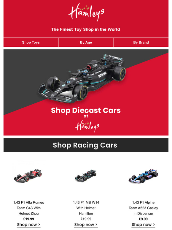 Hamleys: Explore Our Diecast Car Collection Today! | Milled