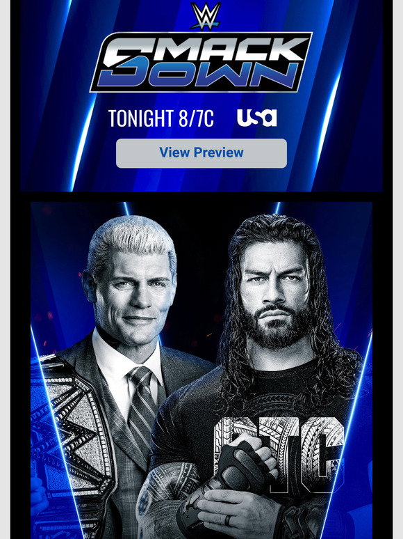 WWE Shop: SmackDown Preview: Cody Rhodes & Roman Reigns have an intense ...