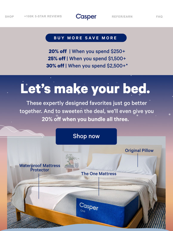 Casper Email Newsletters: Shop Sales, Discounts, and Coupon Codes