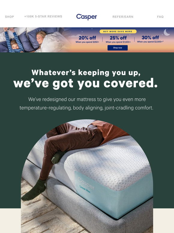 Casper Email Newsletters: Shop Sales, Discounts, and Coupon Codes