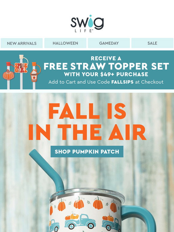 Swig Life: Celebrate Fall with a FREE Straw Topper Set! | Milled