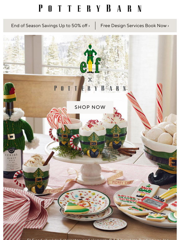 Pottery Barn: Elf x Pottery Barn is back! | Milled