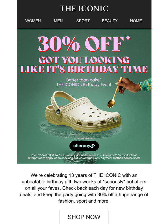The Iconic: It's our birthday, but YOU get the gifts 🎂 | Milled
