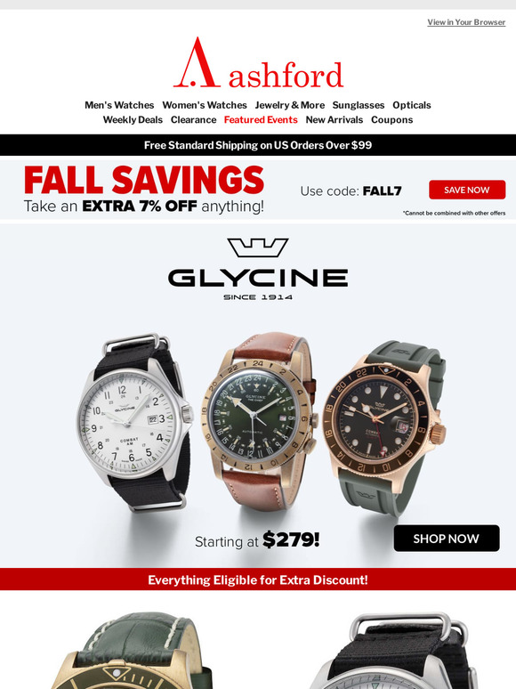 Ashford Email Newsletters: Shop Sales, Discounts, and Coupon Codes