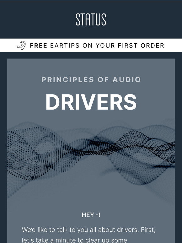 Status Audio: Drivers: what are they and what are they for? | Milled