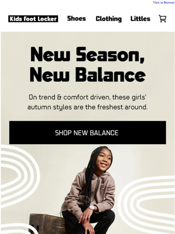 Kids Foot Locker: In-season girls' kicks from New Balance 👟🍂 | Milled
