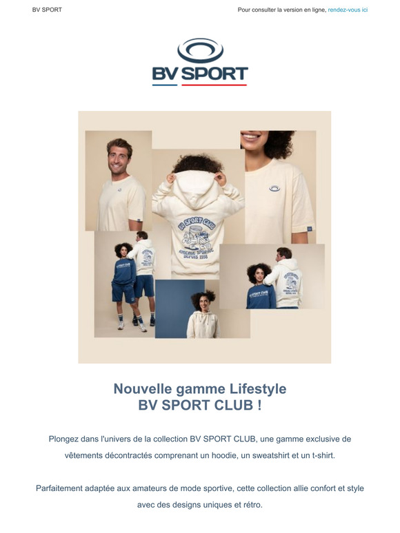 BV Sport: Rejoins le club avec la nouvelle gamme lifestyle BV SPORT ...