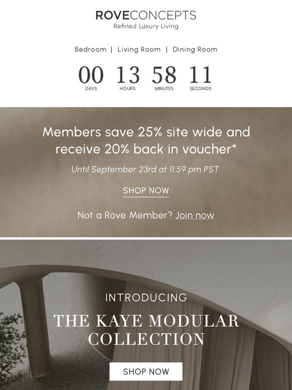 Rove Concepts: Introducing the Kaye Modular Collection | Milled