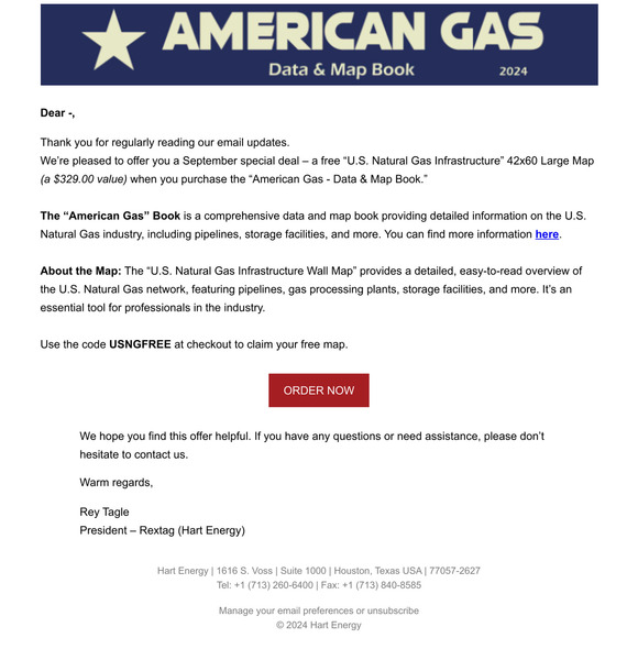 Hart Energy: Special Monthly Offer: Free U.S. Natural Gas Wall Map with ...