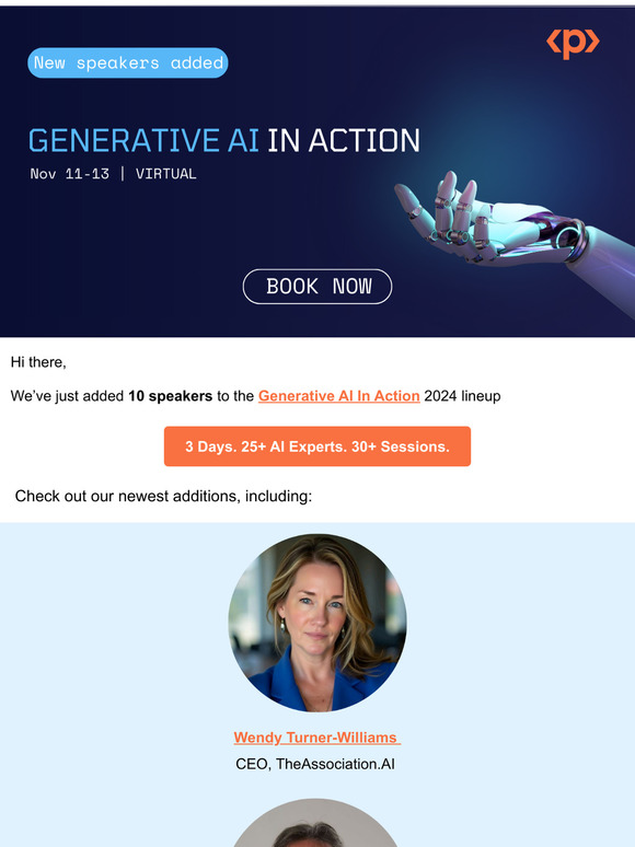 Packt US: [Generative AI In Action 2024] Meet Our 10 New Speakers | Milled