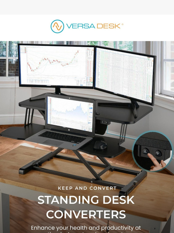Versa Desk: Turn any desk into a standing desk! | Milled