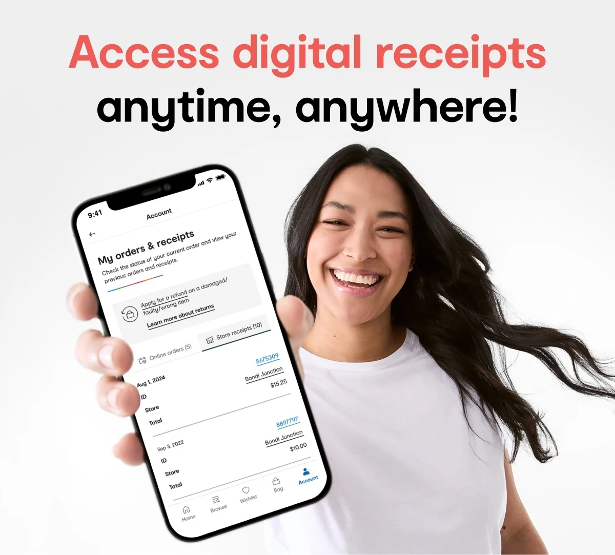 Kmart: Access digital receipts anytime, anywhere 🙌 | Milled