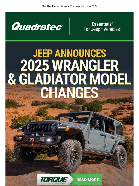 Quadratec: Wrangler Giveaway Winner?! + What's New for 2025 Jeeps | Milled