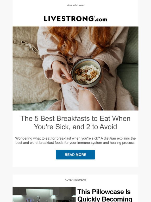 Livestrong: The 5 Best Breakfasts to Eat When You're Sick, and 2 to ...