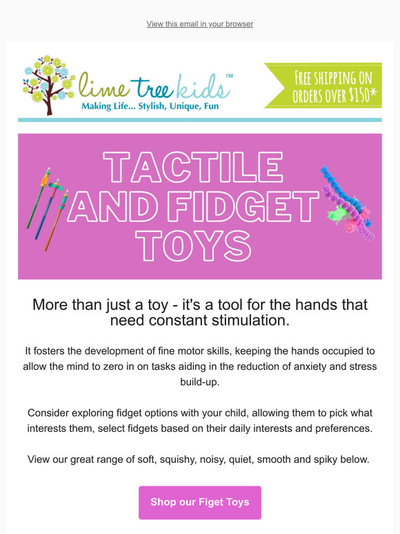 Lime Tree Kids: Spinny, Bendy, Smooth and Spikey Fidget Toys! | Milled